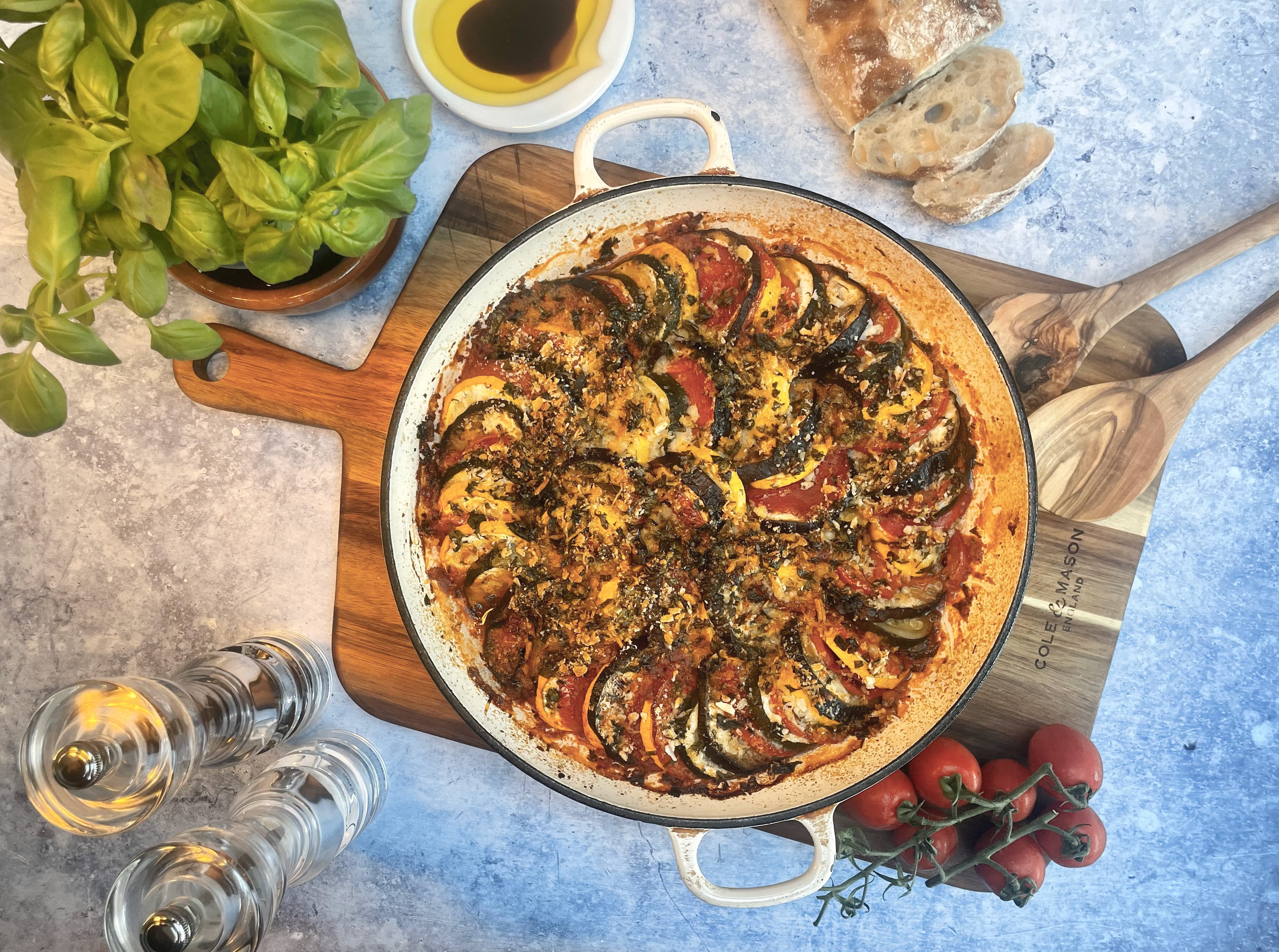 Mediterranean Summer Vegetable Tian – Cole & Mason Swiss